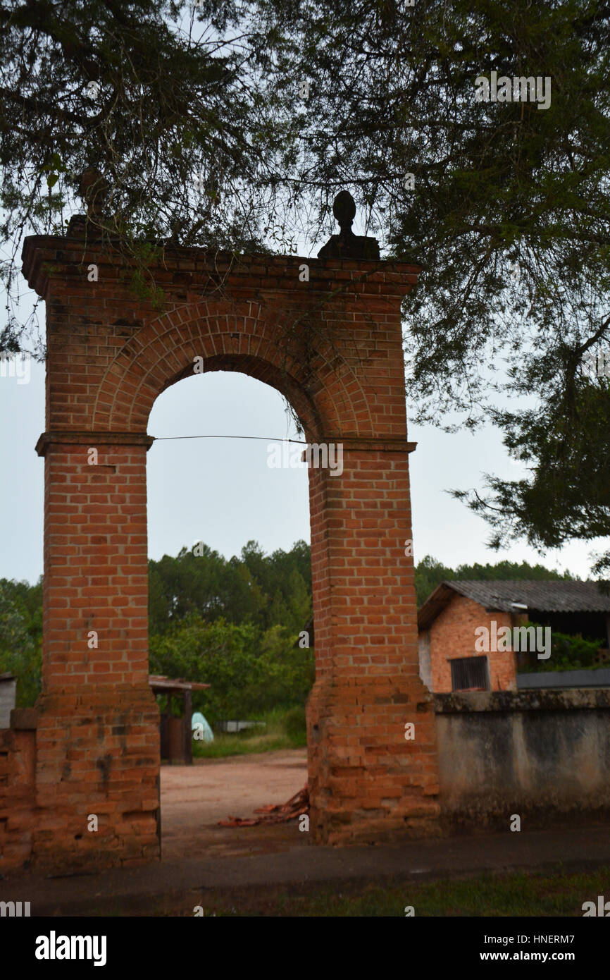 Old brick Gate Stock Photo - Alamy