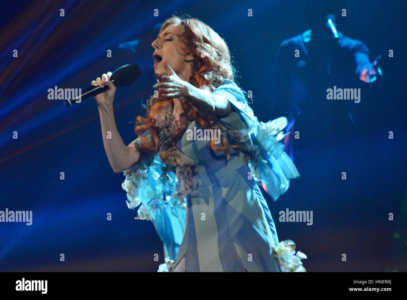 Kyiv, Ukraine. 11th Feb, 2017. Singer ILLARIA participant of the second ...