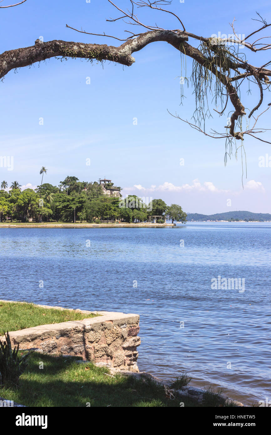 Brazil, State of Rio de Janeiro, Paqueta Island, View of the island ...