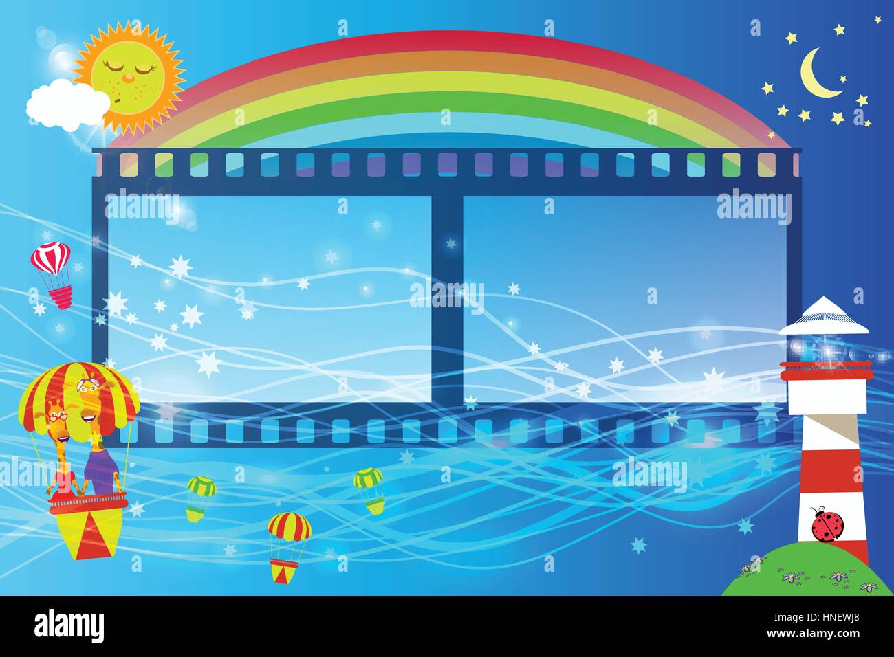 Frame page border cute kid hi-res stock photography and images - Alamy