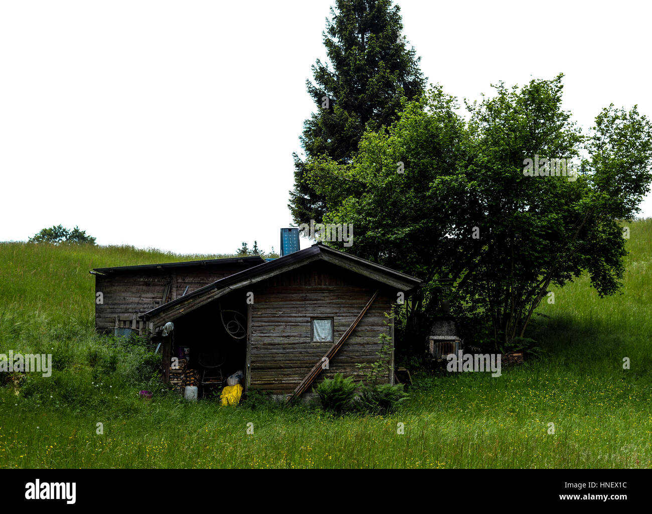 A cabin in northern Italy Stock Photo - Alamy
