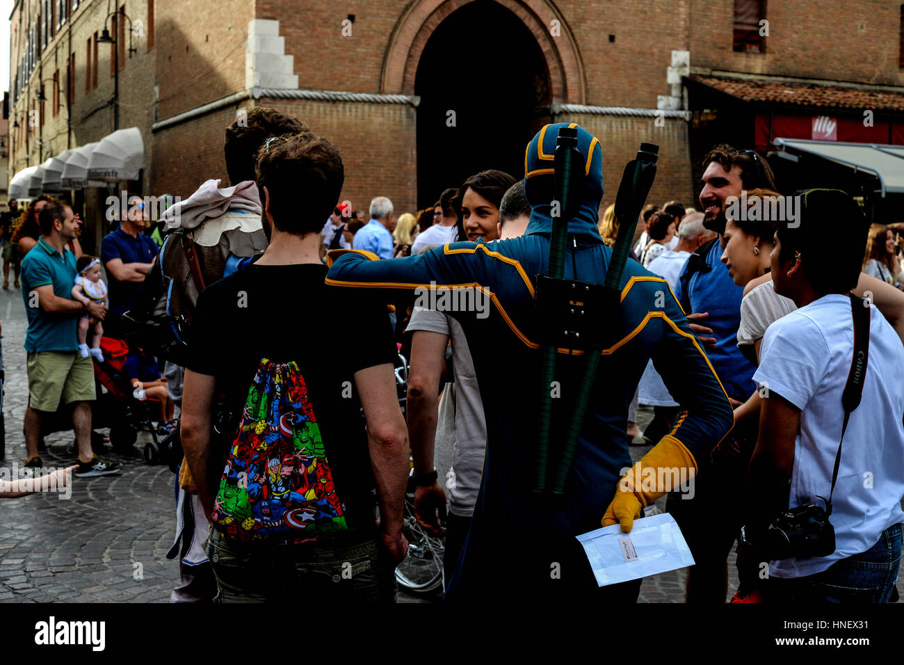 A comic book festival in Ferrara, Italy Stock Photo - Alamy
