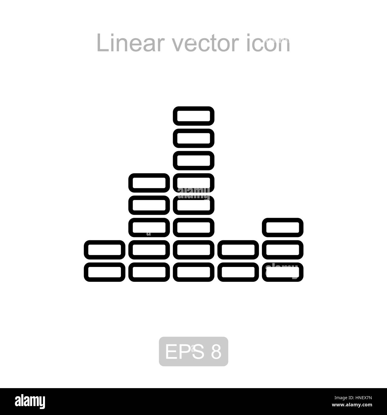 Icon of the Equalizer in a linear style Stock Vector Image & Art - Alamy