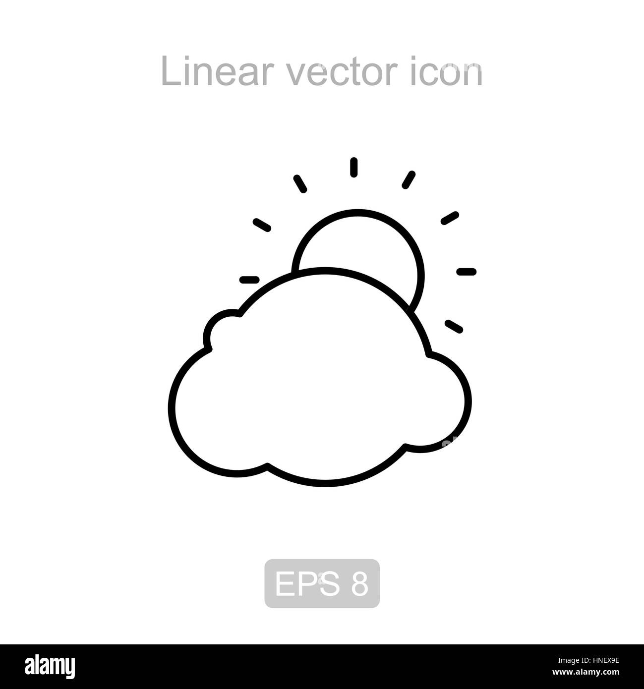 Cloud sky flat style Black and White Stock Photos & Images - Alamy