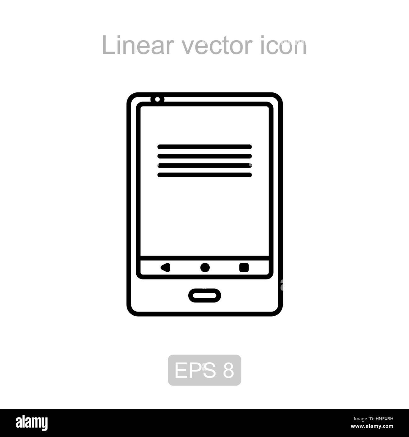 Mail icon in outline style Stock Vector Images - Alamy