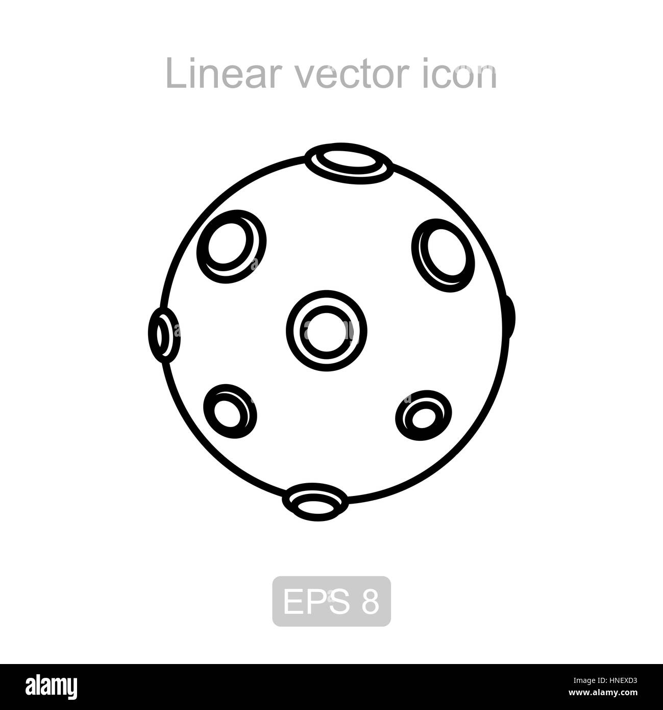 Full new moon vector Black and White Stock Photos & Images - Alamy