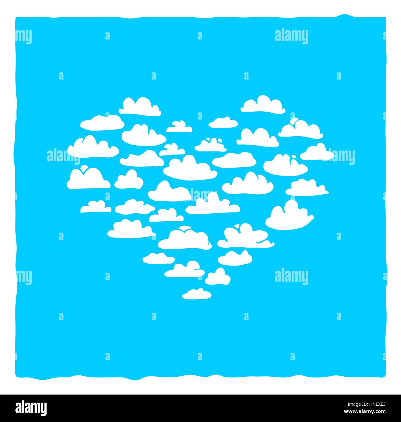 Above clouds Stock Vector Images - Alamy