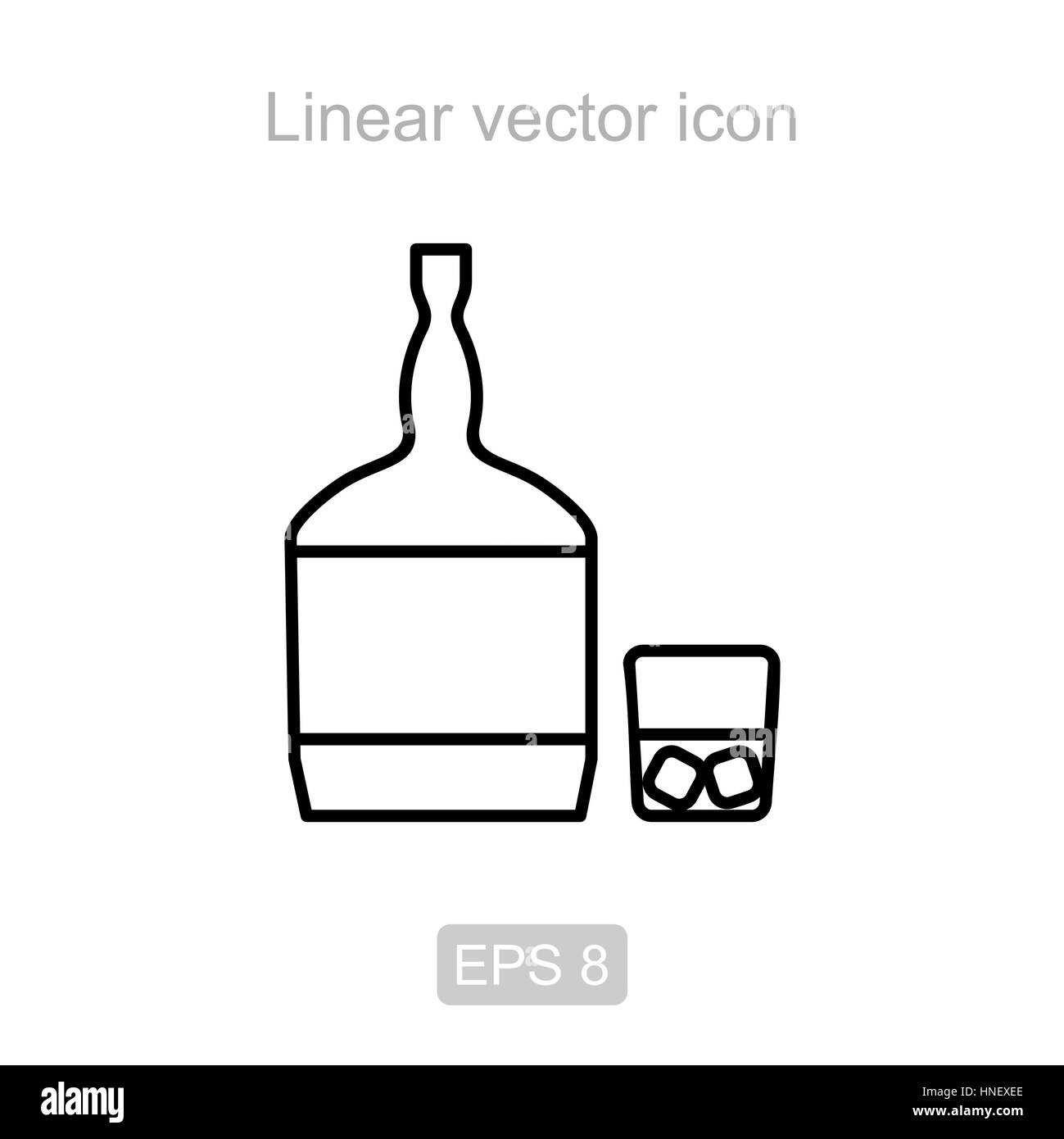 Vector design ice glass Black and White Stock Photos & Images - Alamy