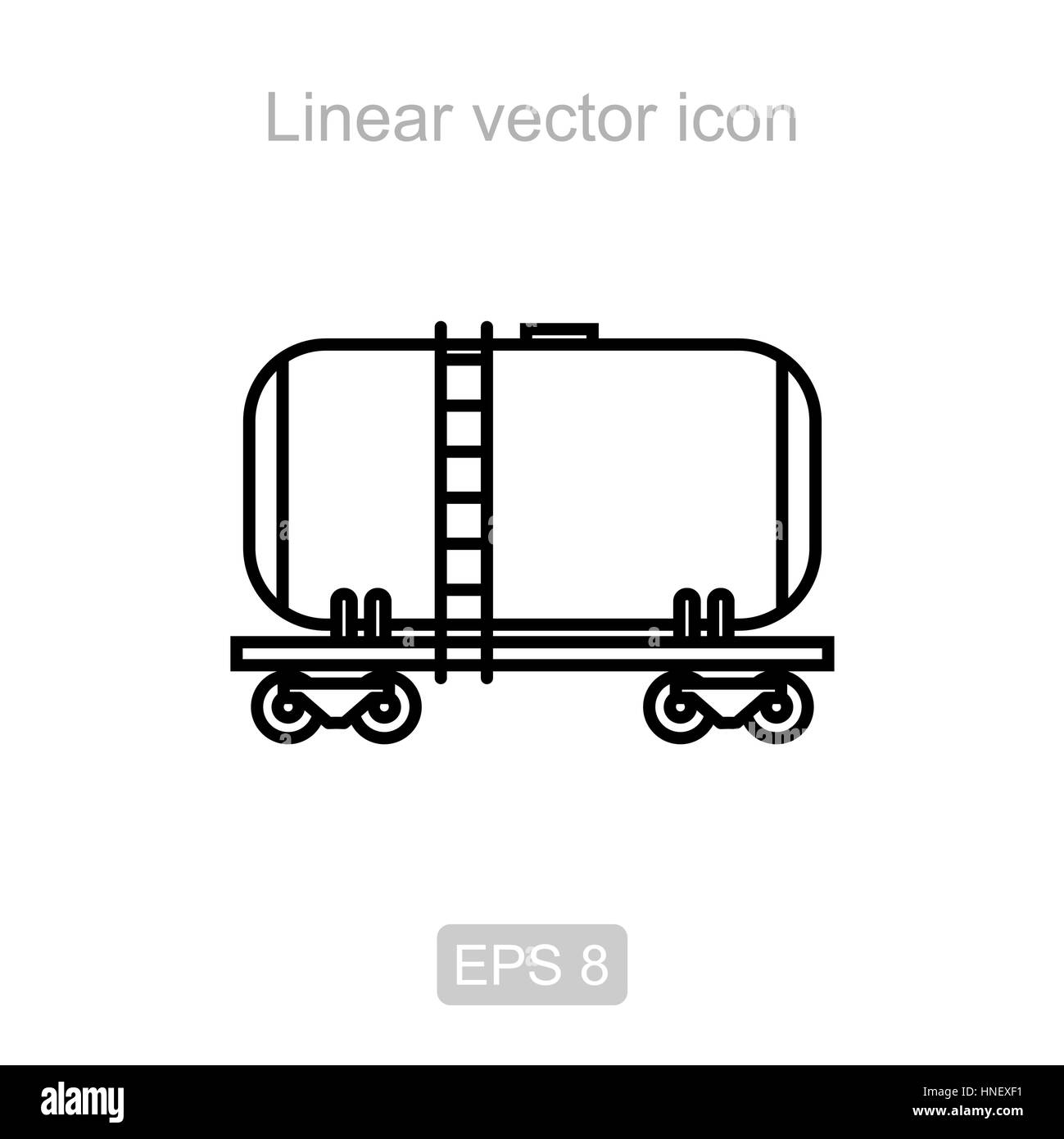 Railway delivery thin line Cut Out Stock Images & Pictures - Alamy