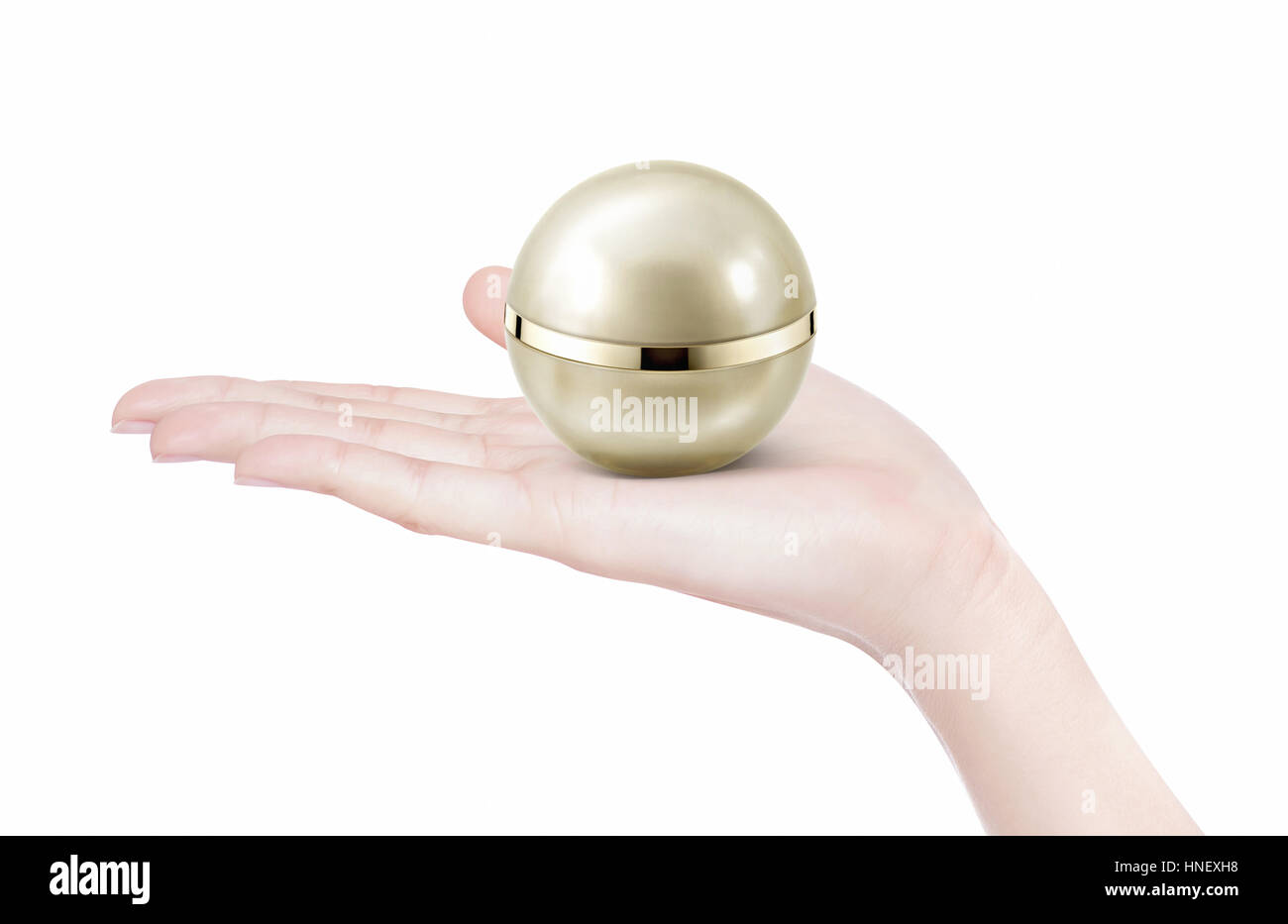 Hand cosmetic bottle Cut Out Stock Images & Pictures - Alamy