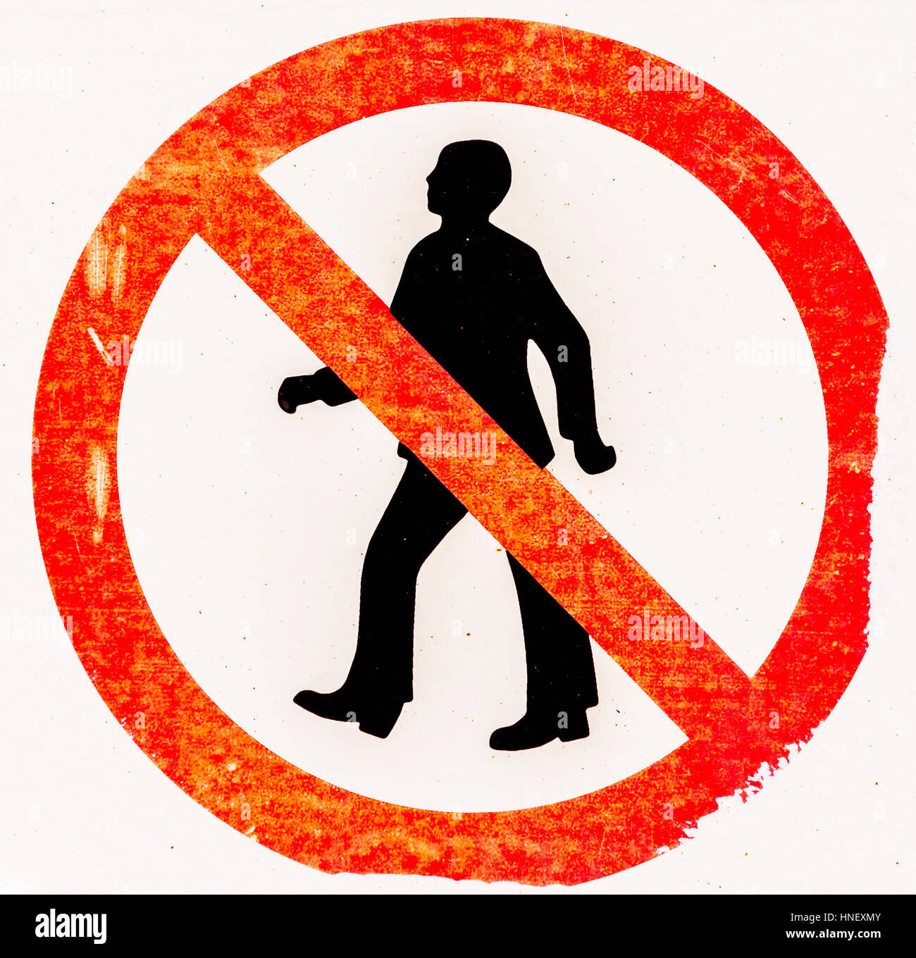 Prohibition sign, access prohibited Stock Photo - Alamy