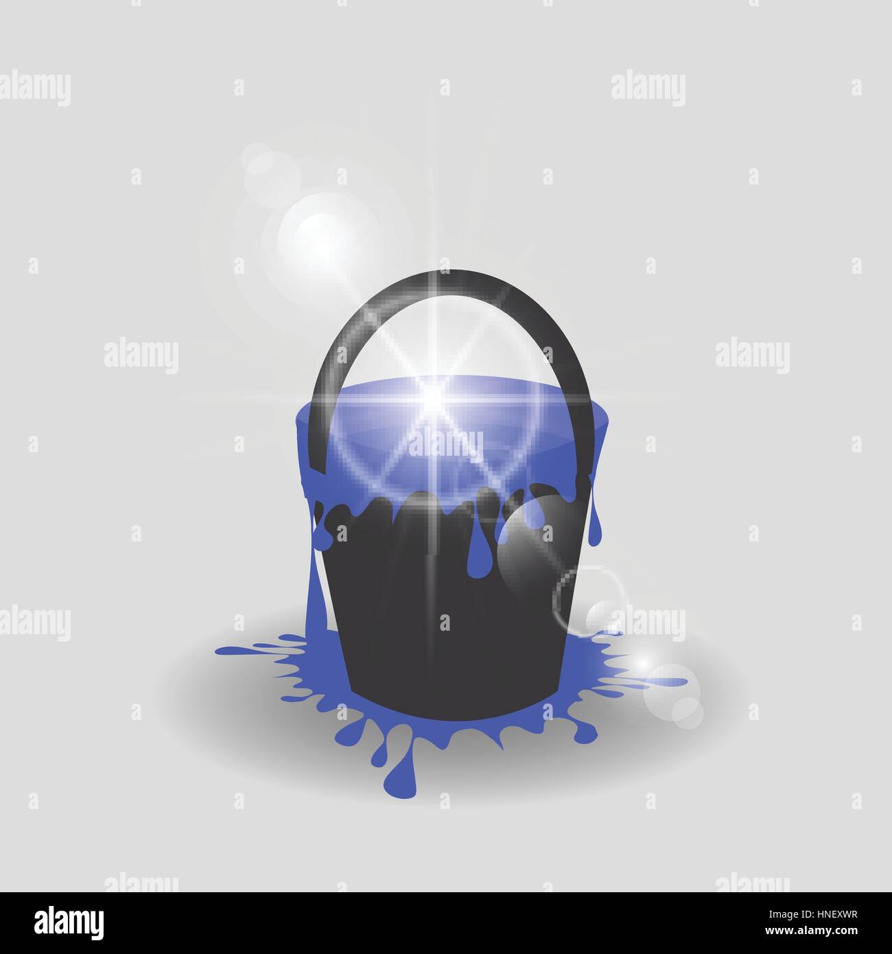 bucket with water. children s illustration. is used to print, website ...