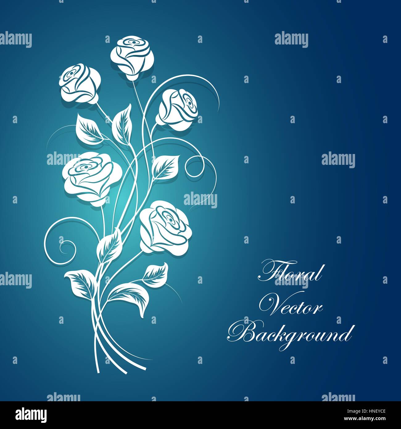 Woman blue roses on Stock Vector Images - Alamy