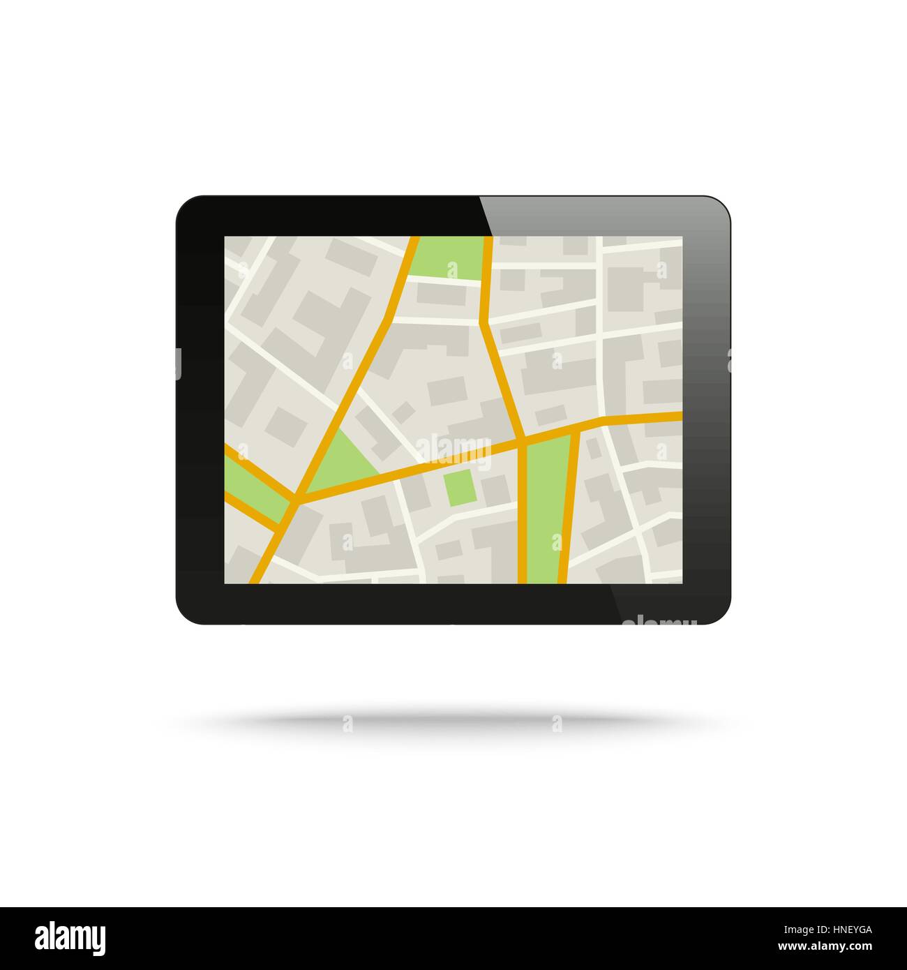 Computer map Stock Vector Images - Alamy