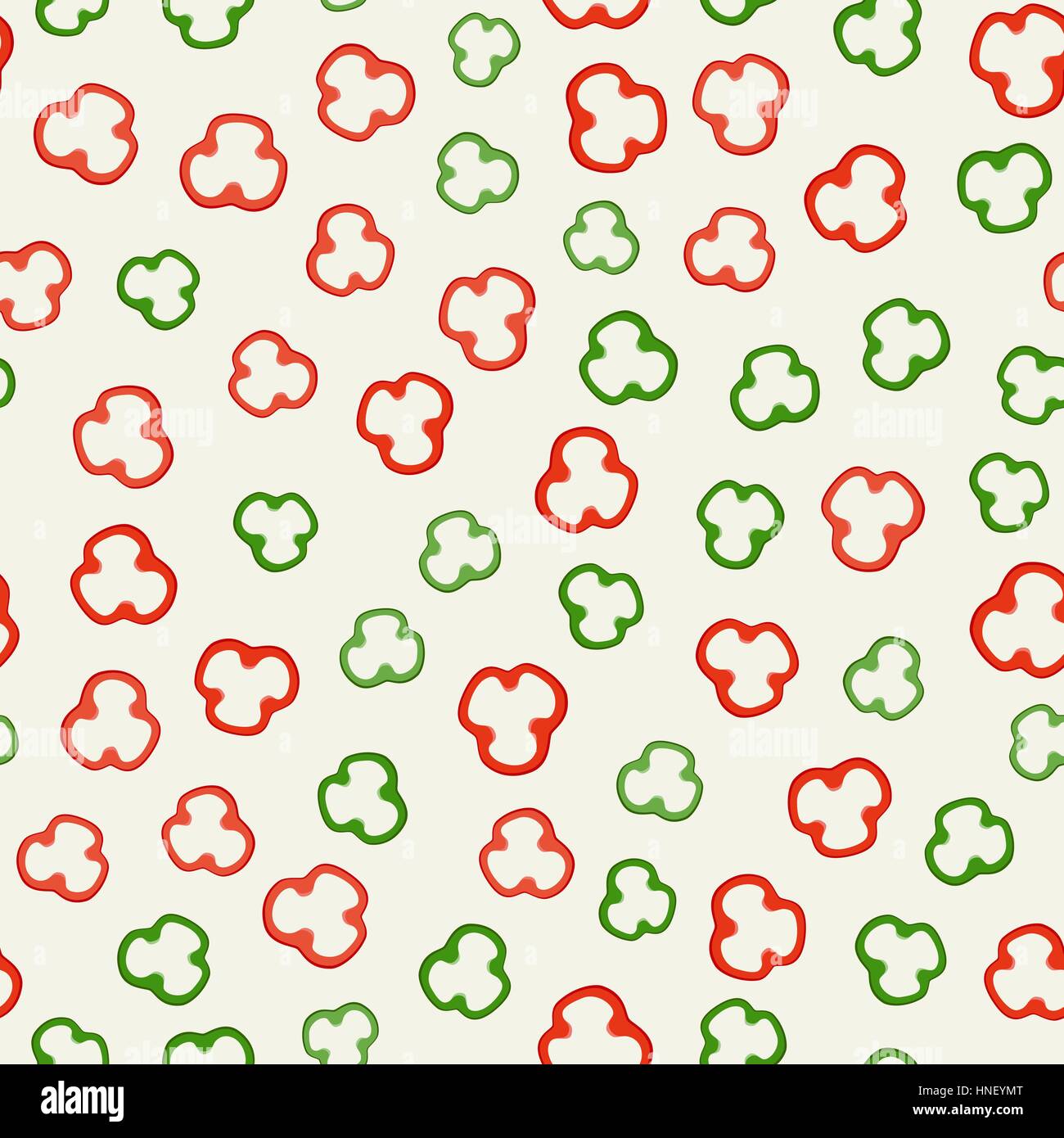 Red pepper slice isolated Stock Vector Images - Alamy