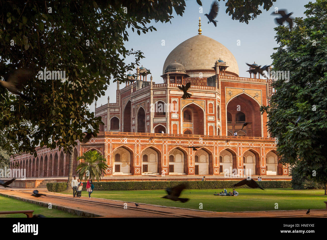 Humayun's tomb construction hi-res stock photography and images - Alamy