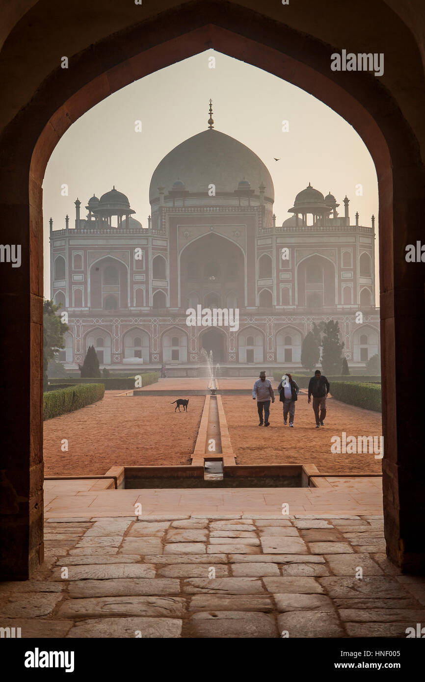 Urban, landscape, Cityscape, townscape, Humayun's tomb, Delhi, India ...