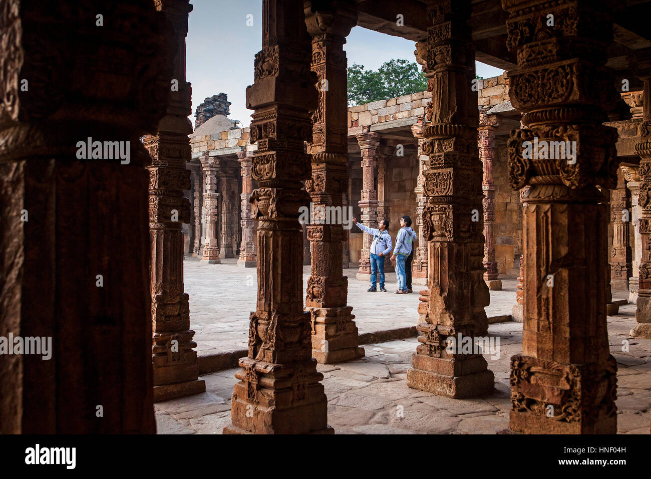 Qutub minar architectural design hi-res stock photography and images ...