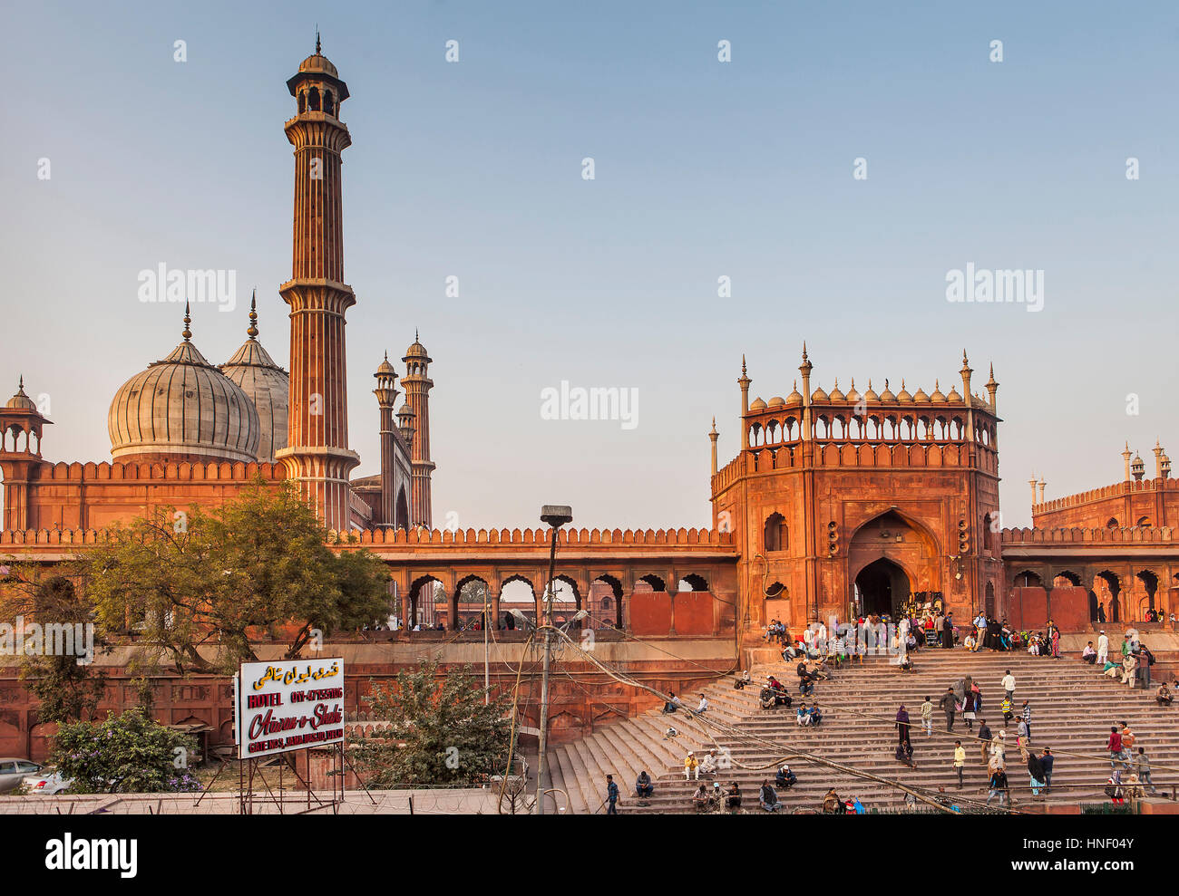 Delhi skyline from jama masjid hi-res stock photography and images - Alamy