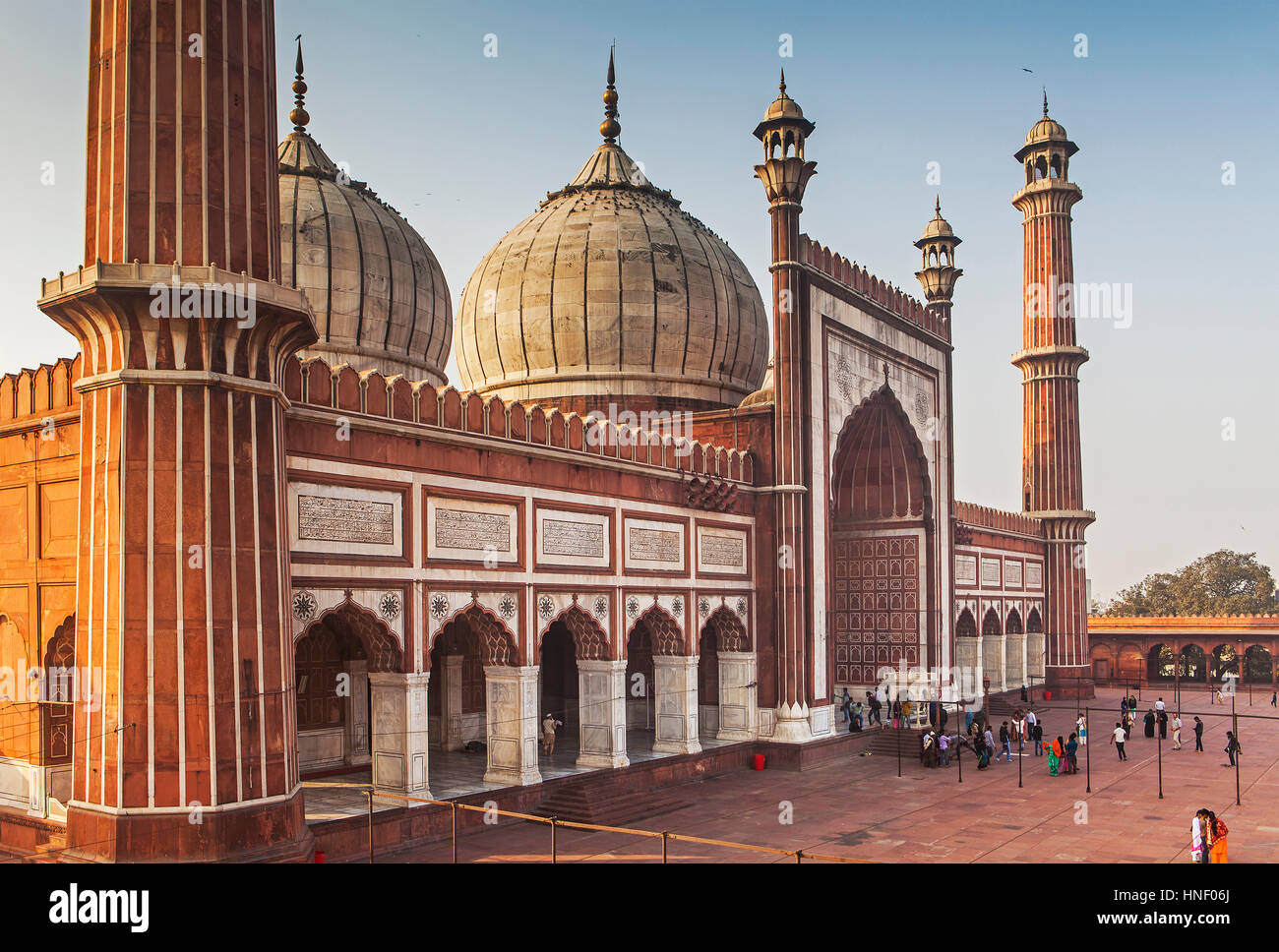 Overview, Jama Masjid mosque, Delhi, India Stock Photo - Alamy