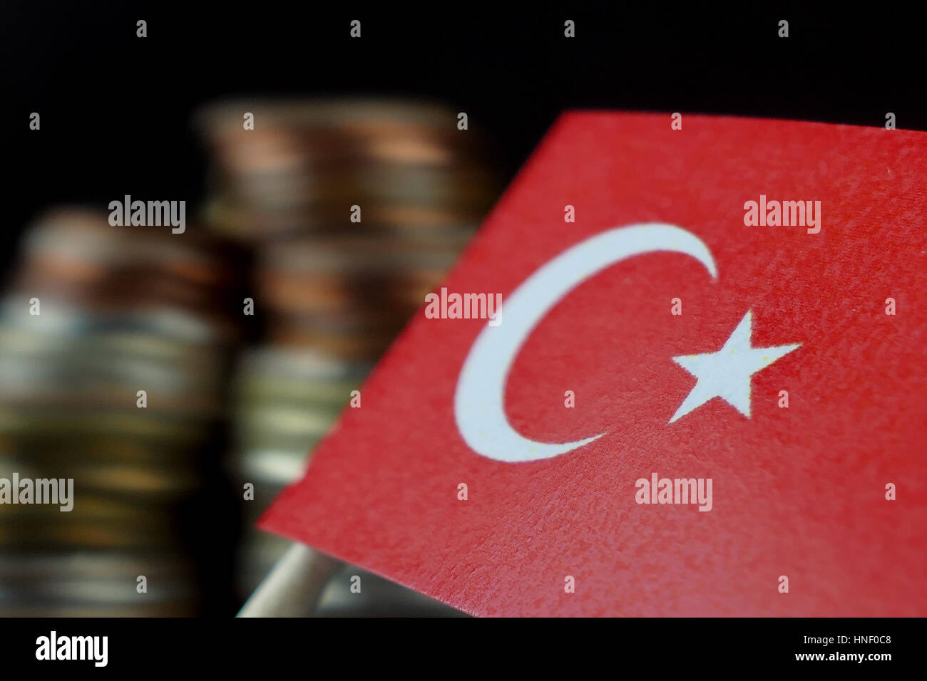 Turkey flag waving stack hi-res stock photography and images - Alamy