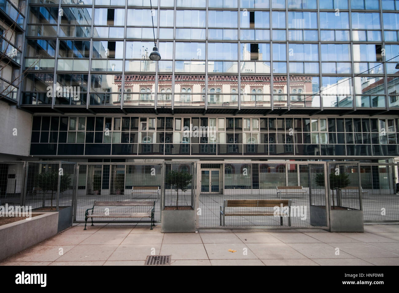 Abstract reflection in high-rise windows Photographed in Vienna ...