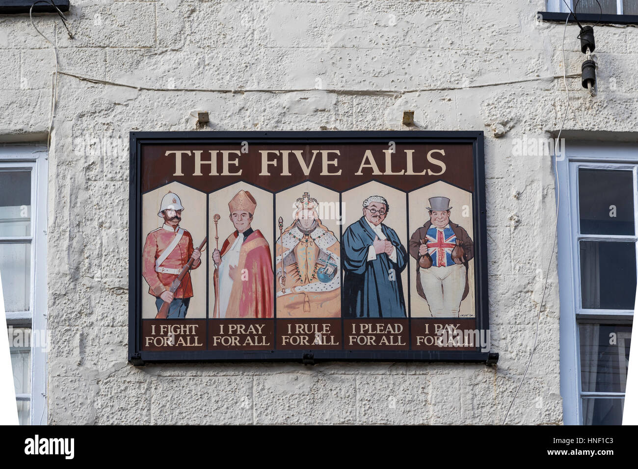 The five alls pub sign hi-res stock photography and images - Alamy