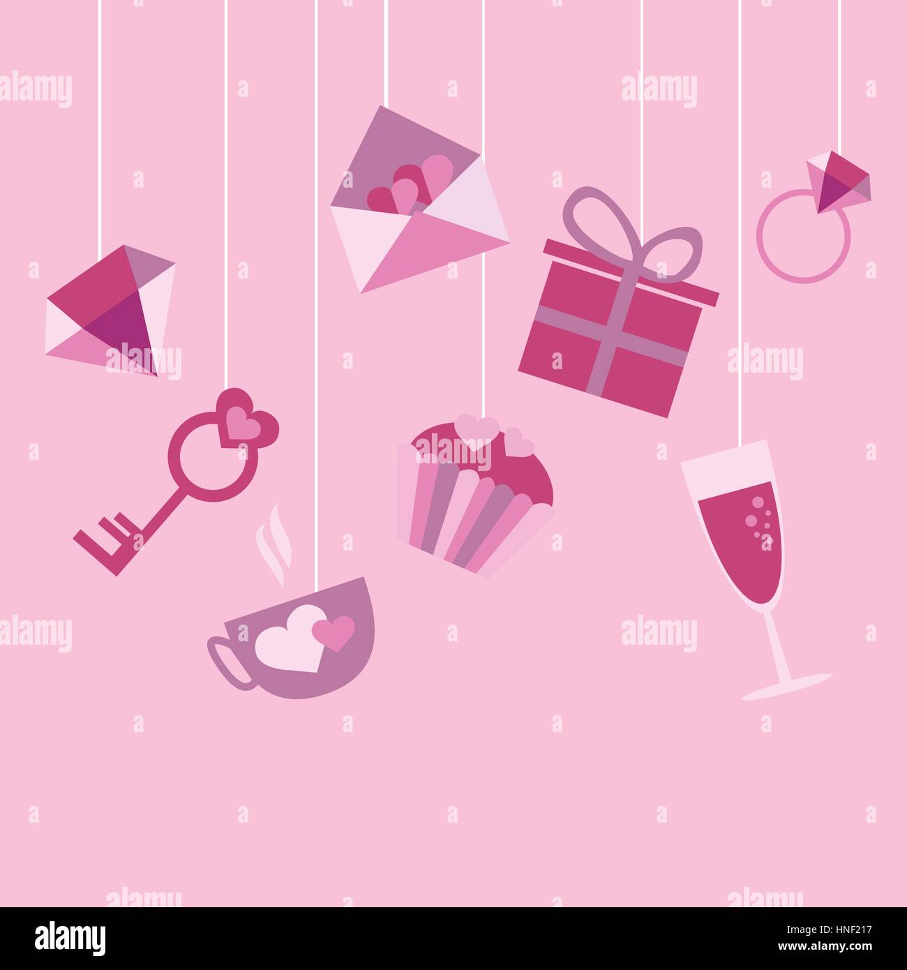 Pink strings Stock Vector Images - Alamy