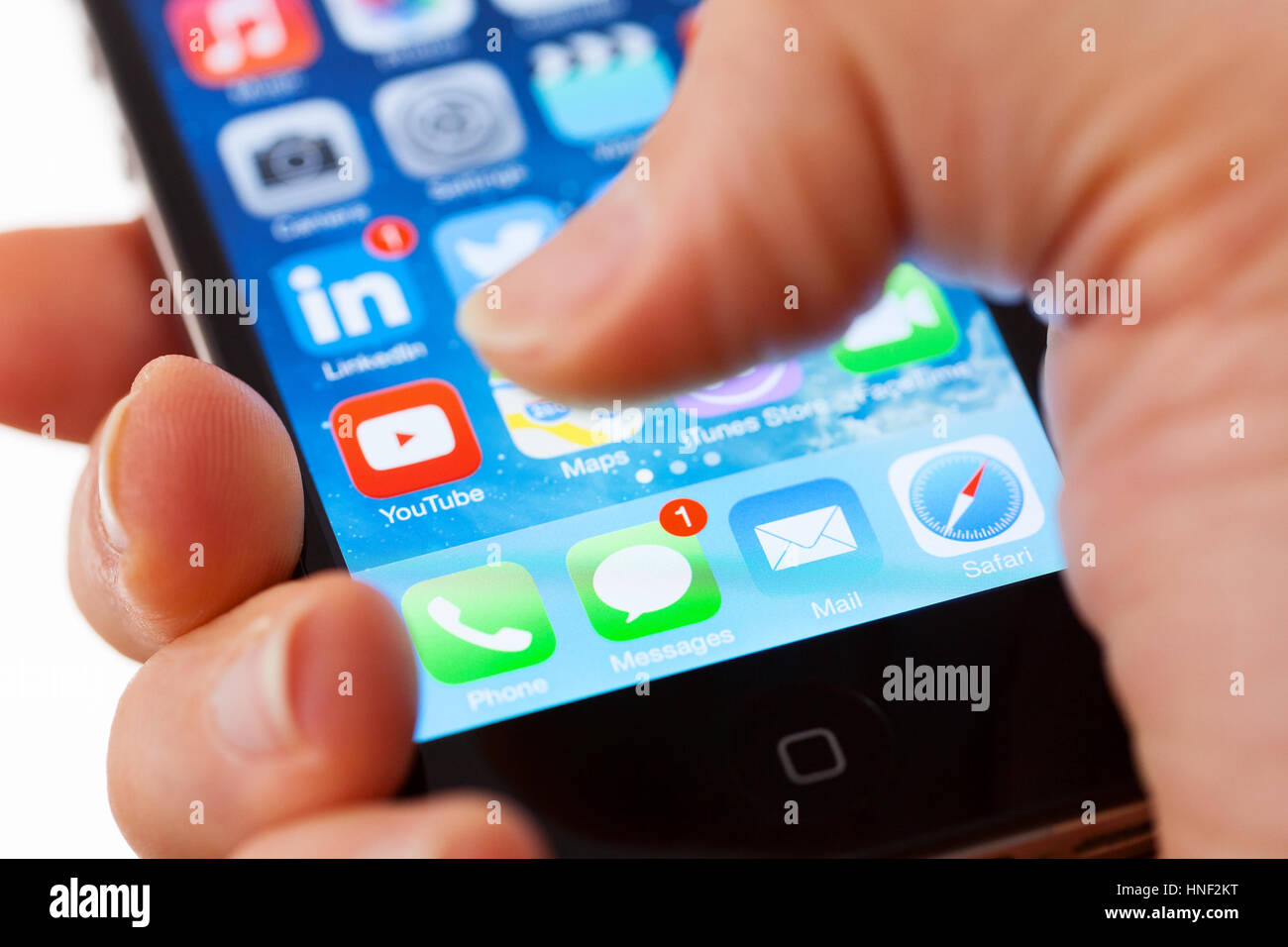 Iphone message icon hi-res stock photography and images - Alamy