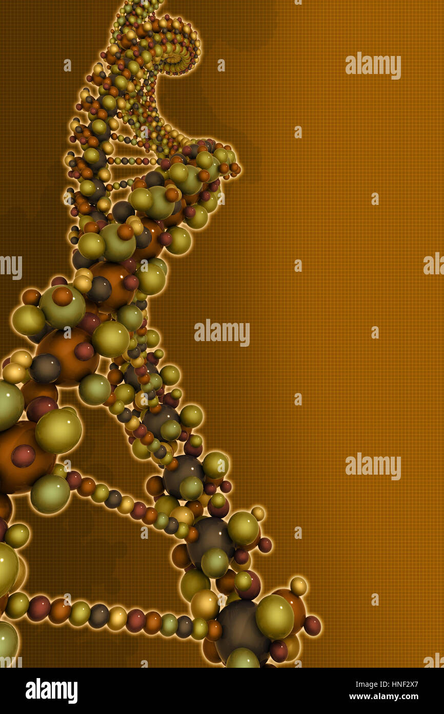 Illustration of a Dna Stock Photo - Alamy