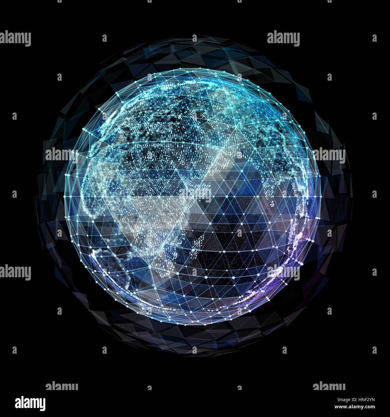 Digital design of a global network Stock Photo - Alamy