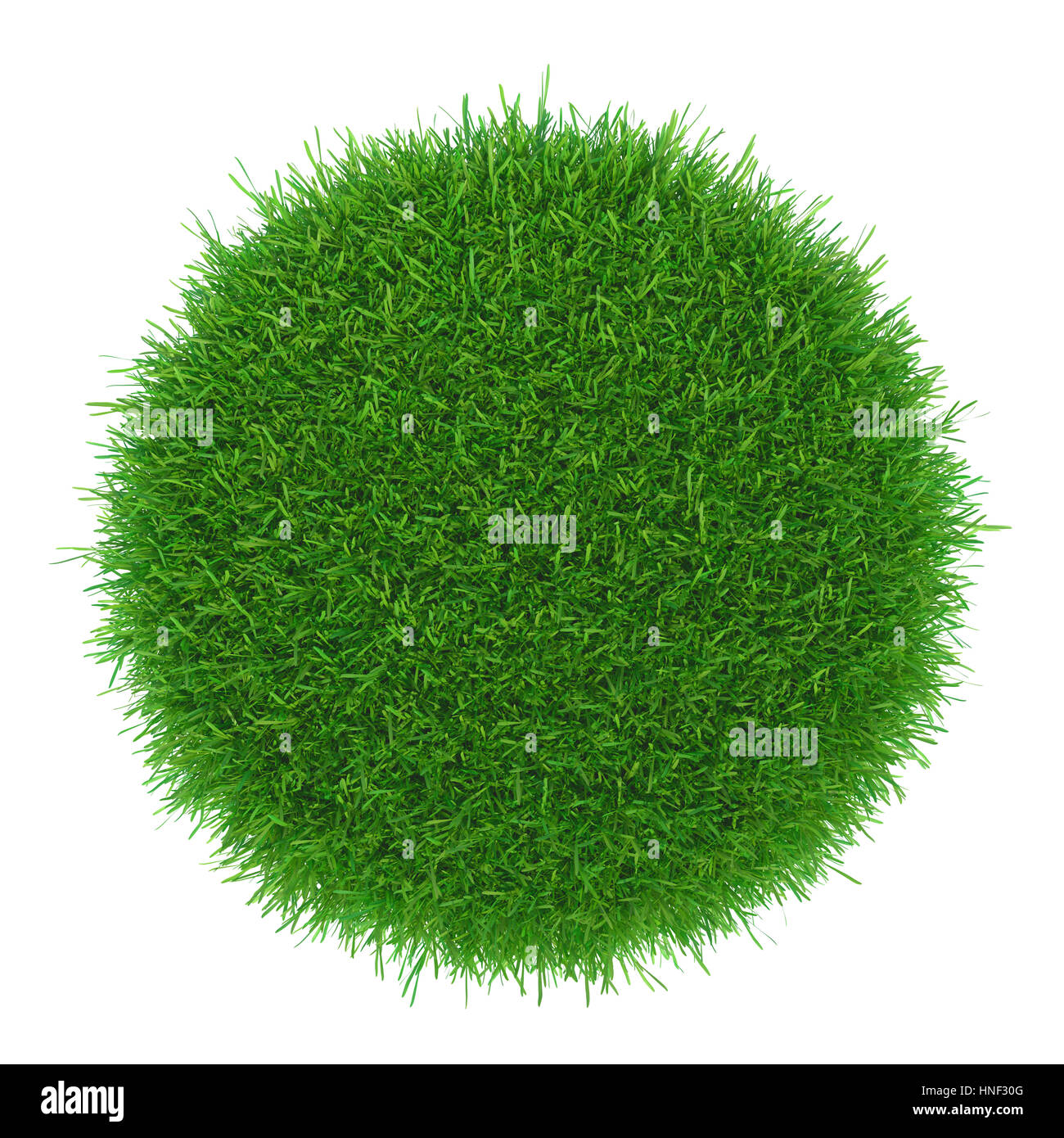 round piece of cropped grass to be installed Stock Photo - Alamy