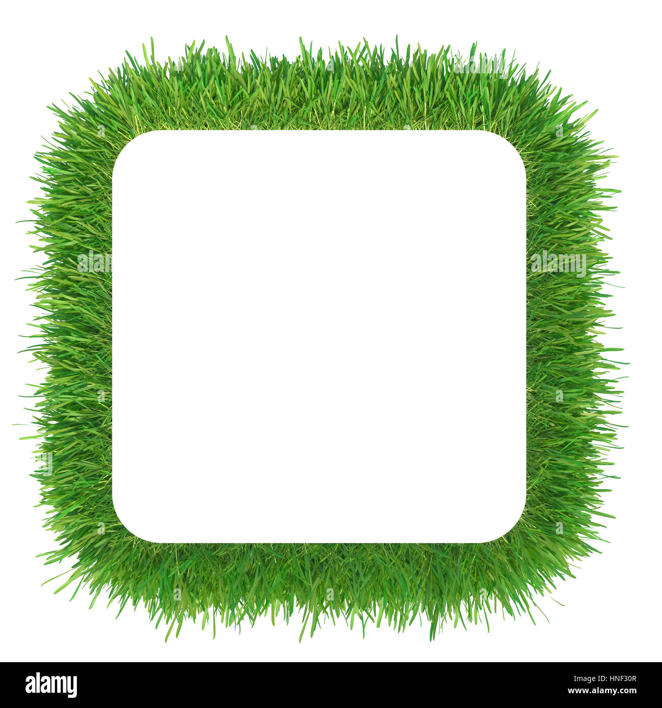 Green grass frame with copy-space Stock Photo - Alamy
