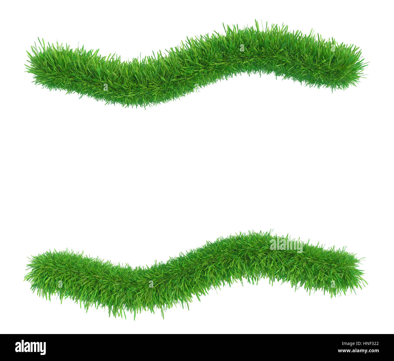 grass lawn with abstract line frame Stock Photo - Alamy