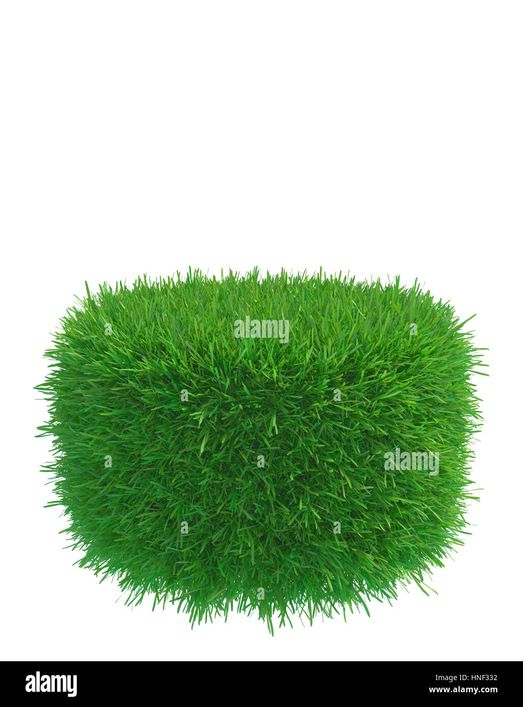 Round piece of cropped grass to be installed Stock Photo - Alamy