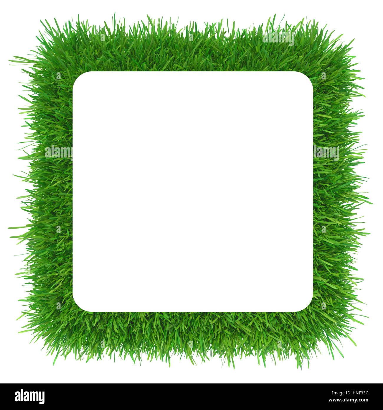 Green grass frame with copy-space Stock Photo - Alamy