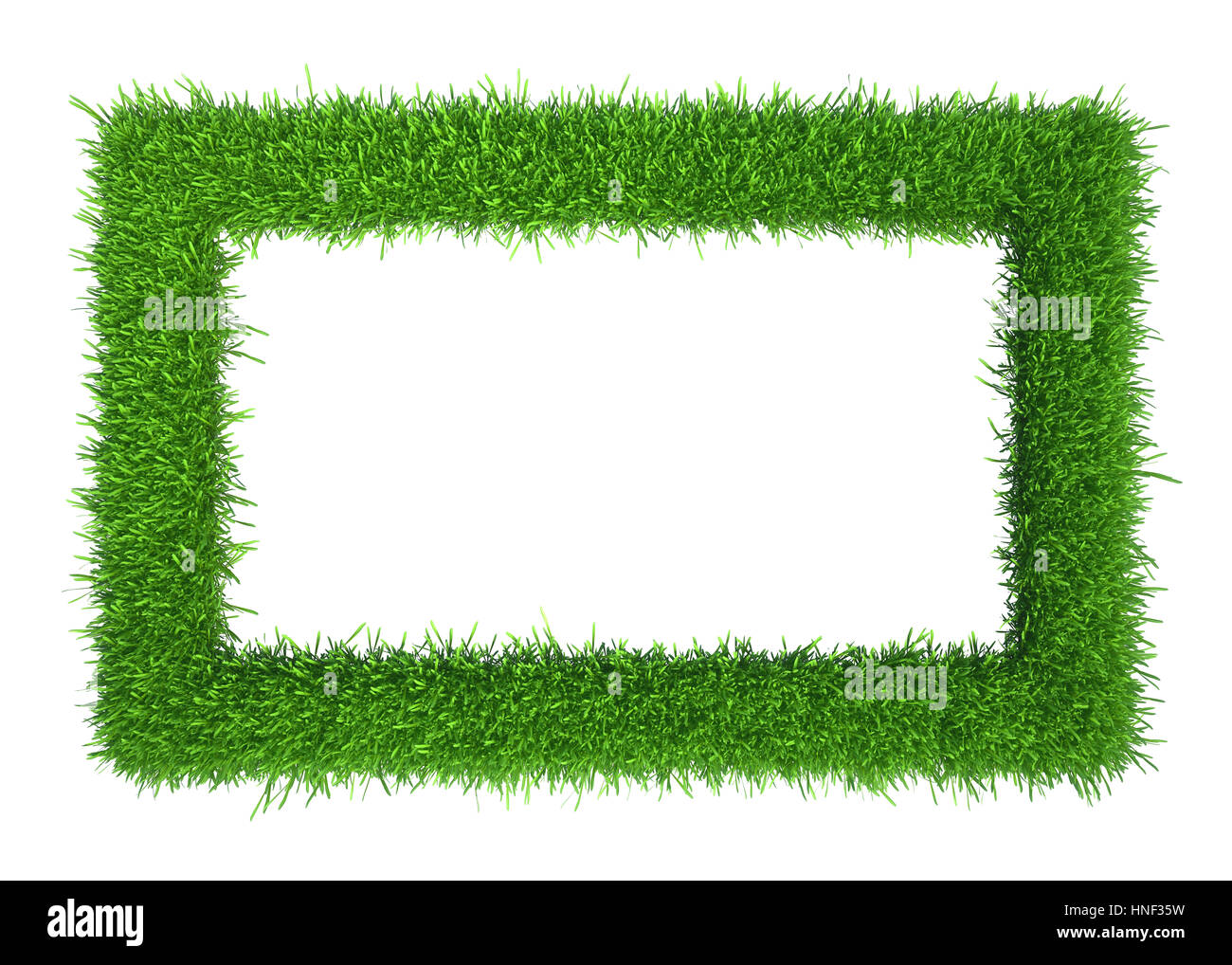 Green grass frame with copy-space Stock Photo - Alamy