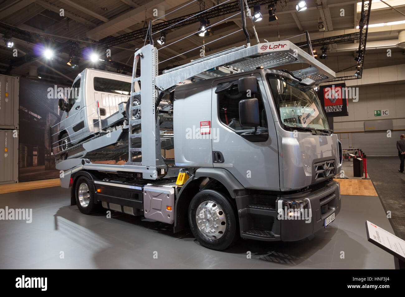 HANNOVER, GERMANY - SEP 21, 2016: Renault D 18 WIDE presented at the ...
