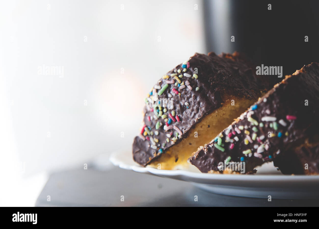Food two slices cake hi-res stock photography and images - Alamy