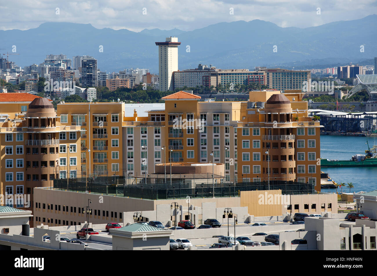 Modern buildings, San Juan, Puerto Rico Stock Photo - Alamy