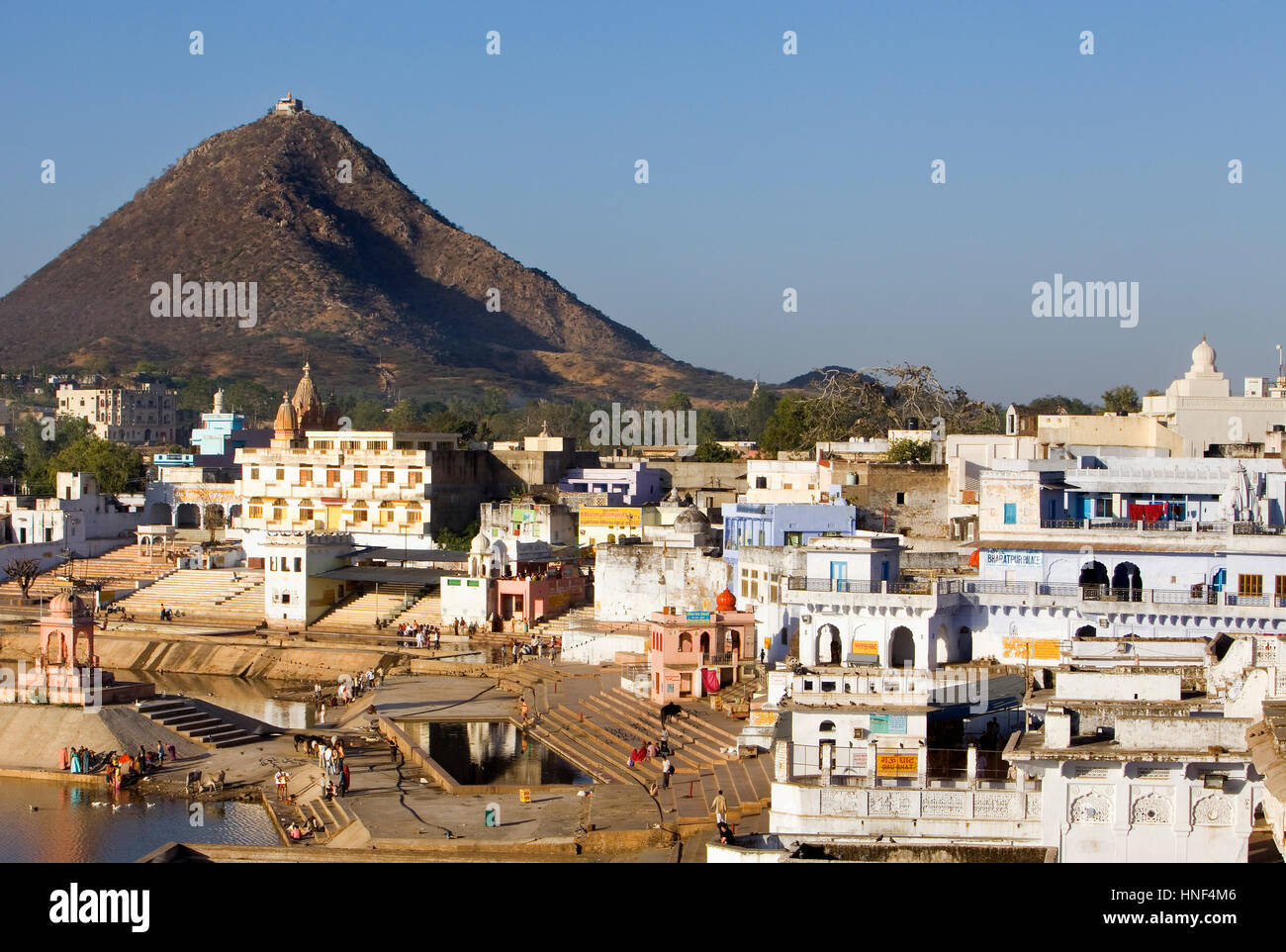 townscape, cityscape, ghat, Ghats, holy lake,pushkar, Rajasthan, india ...