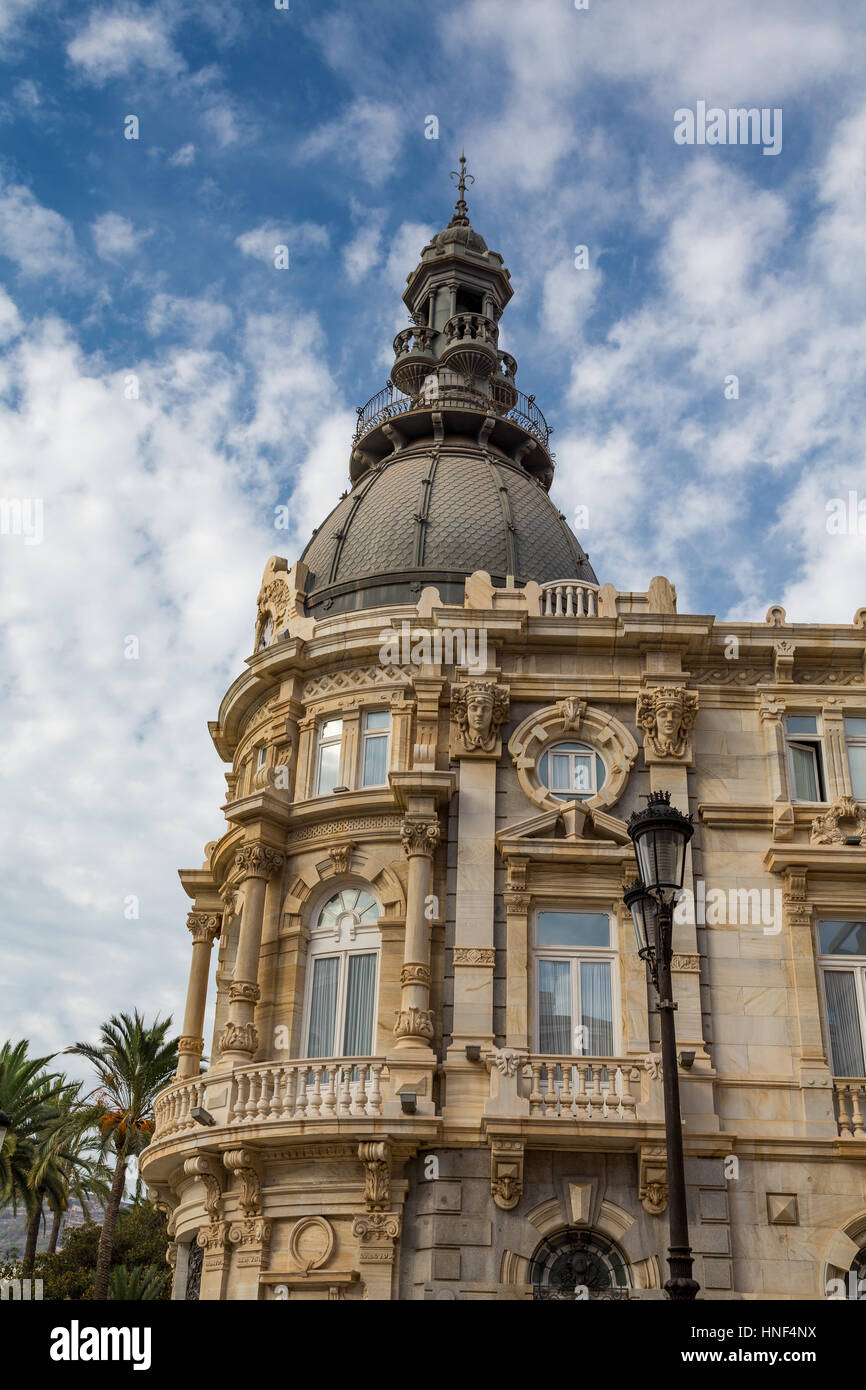 Classic stone government building in Cartegena Spain Stock Photo - Alamy