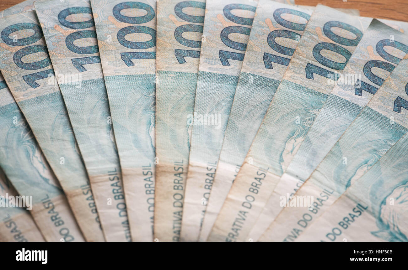 Brazilian money / reais Stock Photo - Alamy