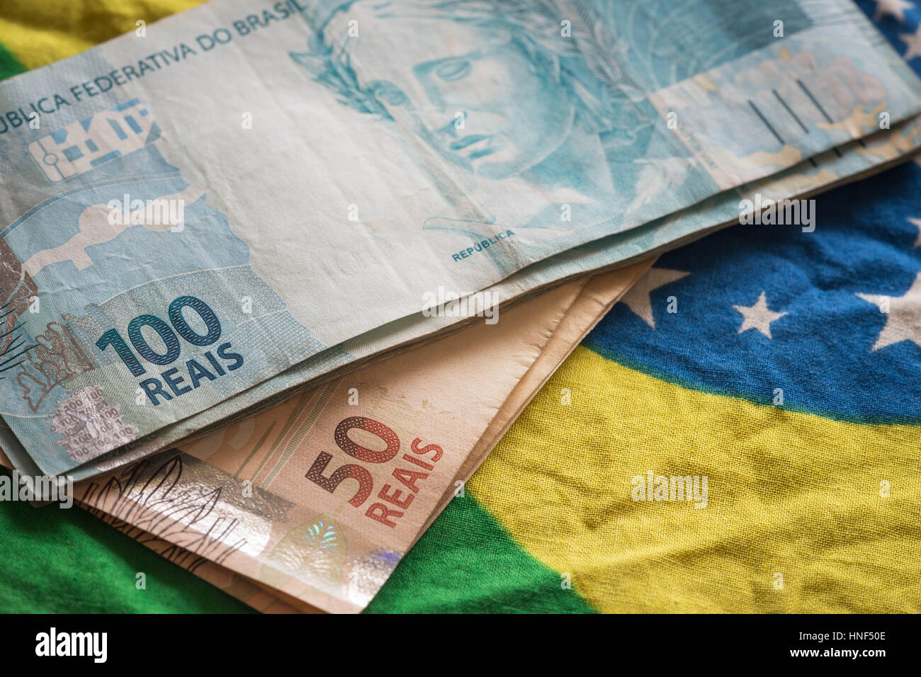 Brazilian money / reais Stock Photo - Alamy