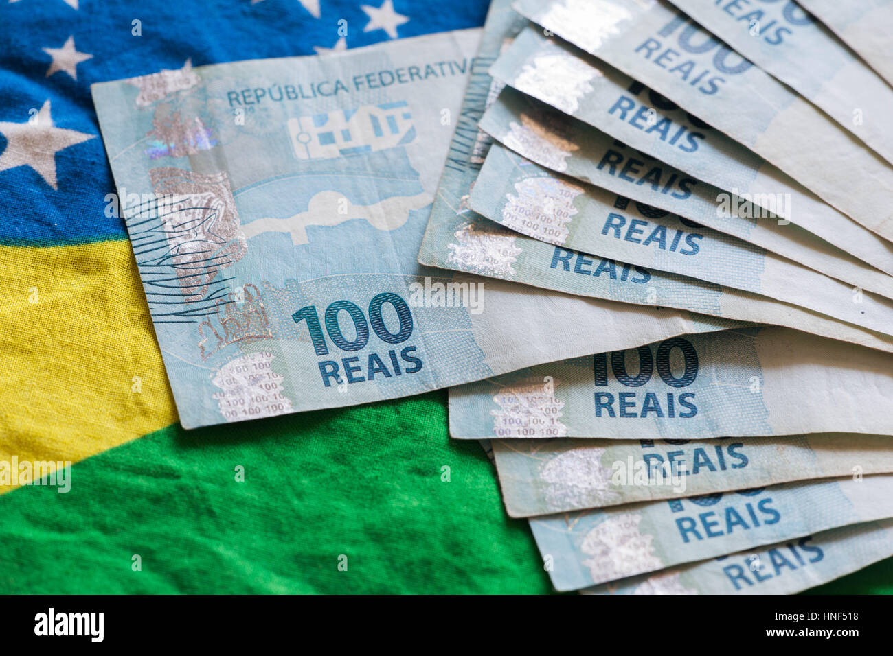 Brazilian money / reais Stock Photo - Alamy