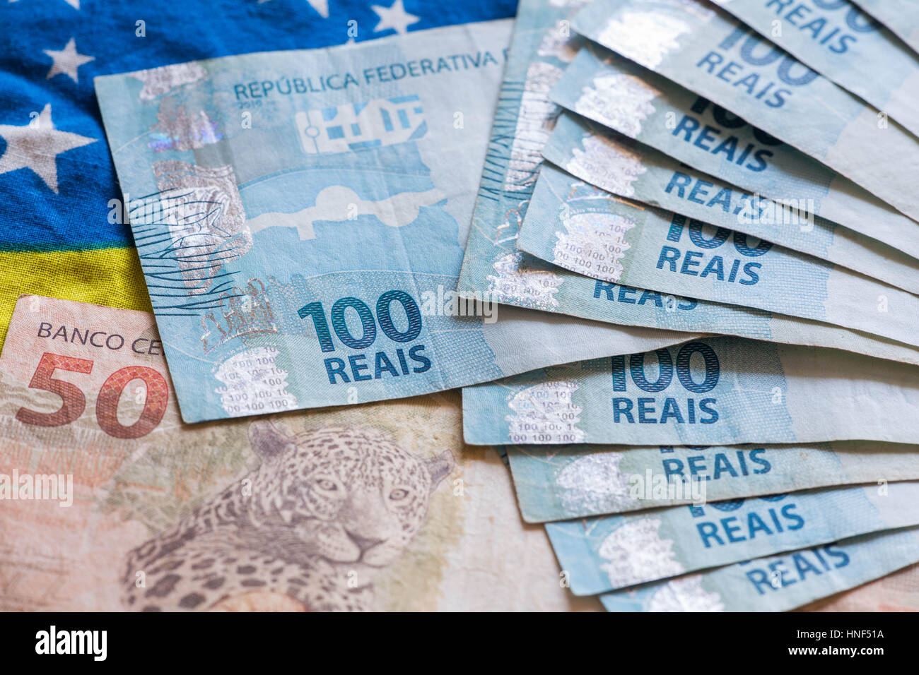 Brazilian money / reais Stock Photo - Alamy