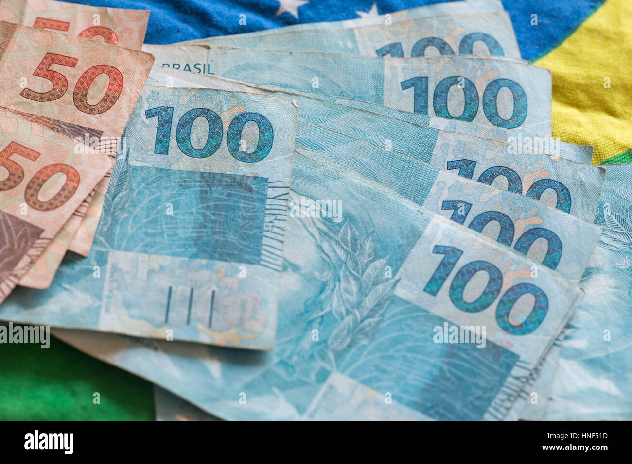 Brazilian money / reais Stock Photo - Alamy