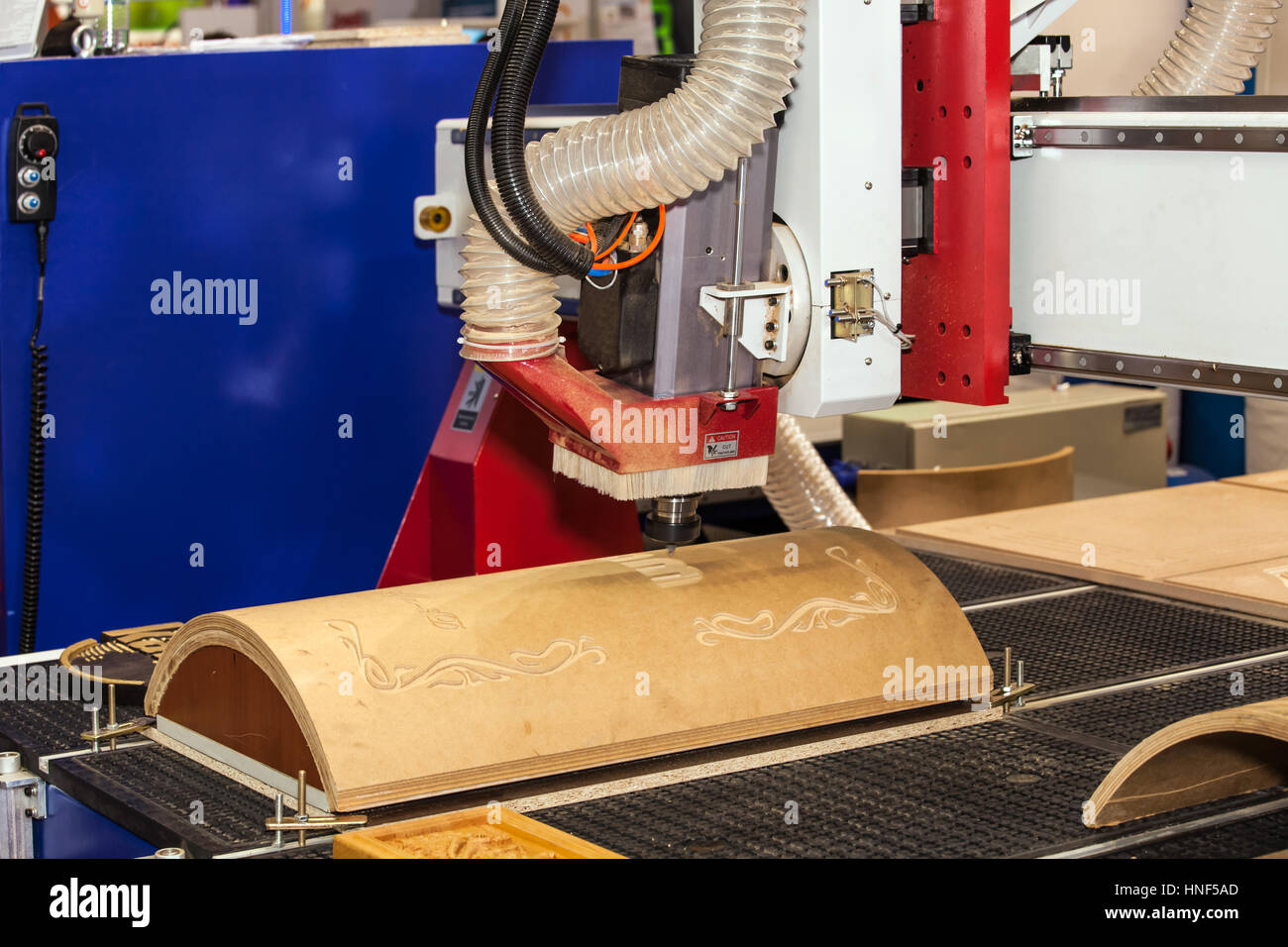 Wood milling machine Stock Photo - Alamy