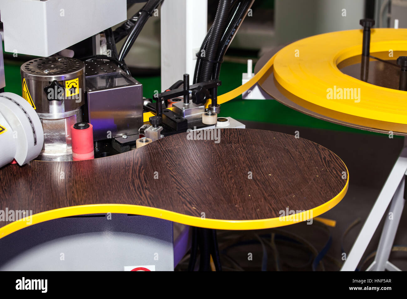 Process of edging and panel materials Stock Photo - Alamy