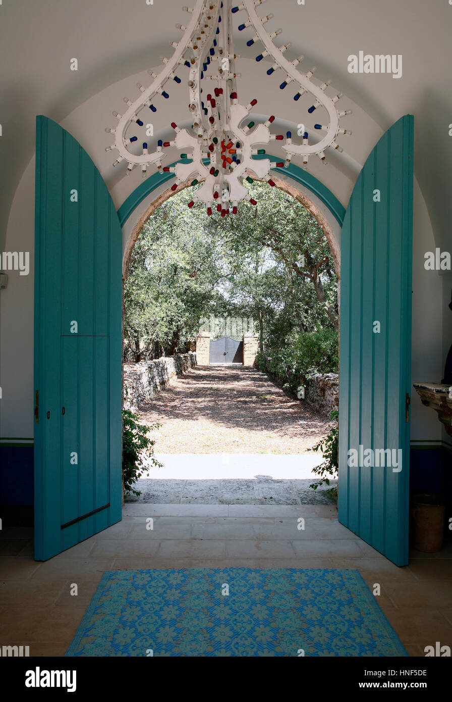 Typical farm house villa called "masseria" in Tricase village, Puglia ...